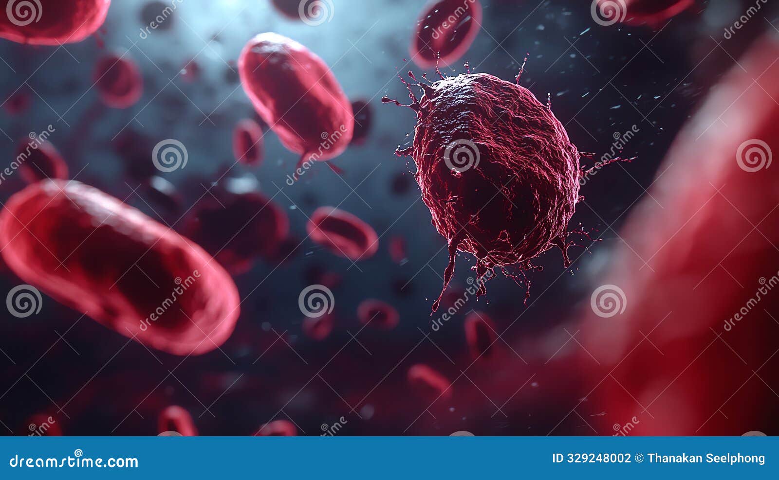 Red Blood Cells are Being Destroyed. Generative AI Stock Illustration ...