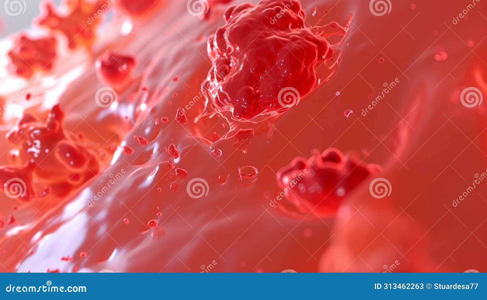 Red Blood Cells In Flow Royalty-Free Stock Photo | CartoonDealer.com ...