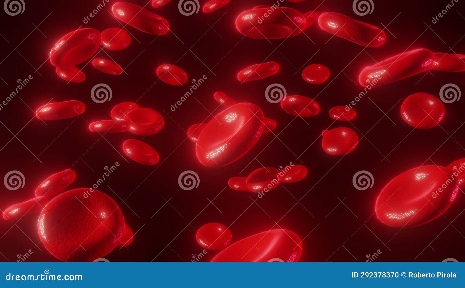 Red Blood Cells Moving on Dark Background Stock Footage - Video of ...
