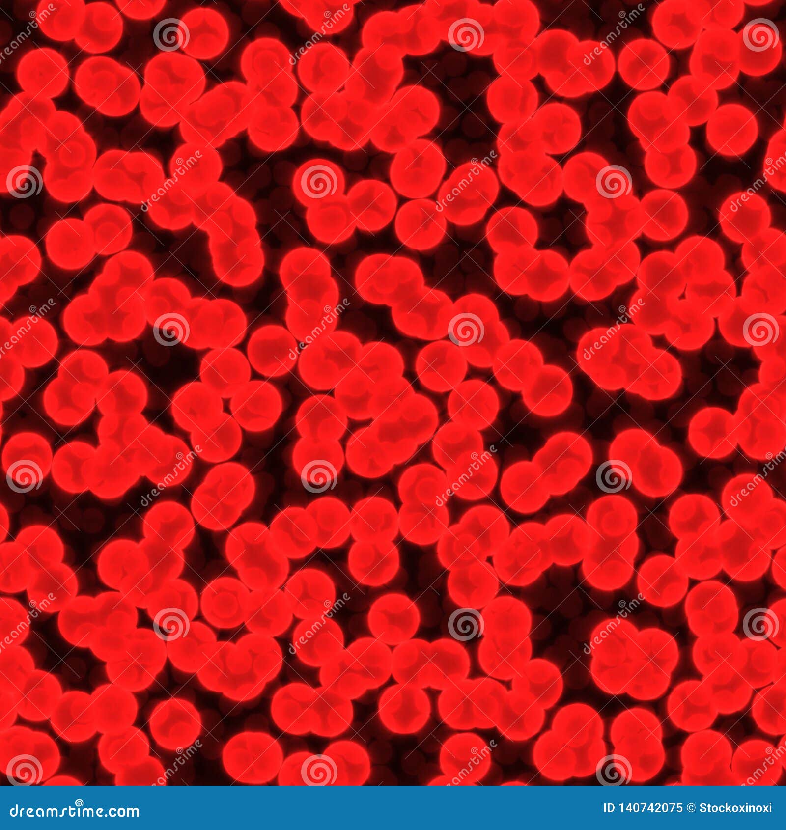 Red Blood Cells Pattern Seamless Stock Illustration - Illustration of ...