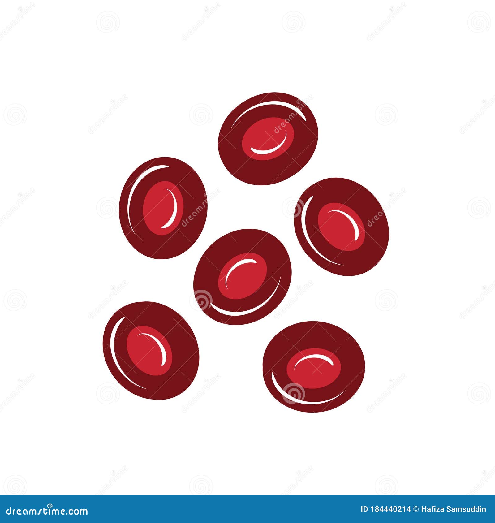 Red Blood Cells. Vector Illustration Decorative Background Design Stock ...
