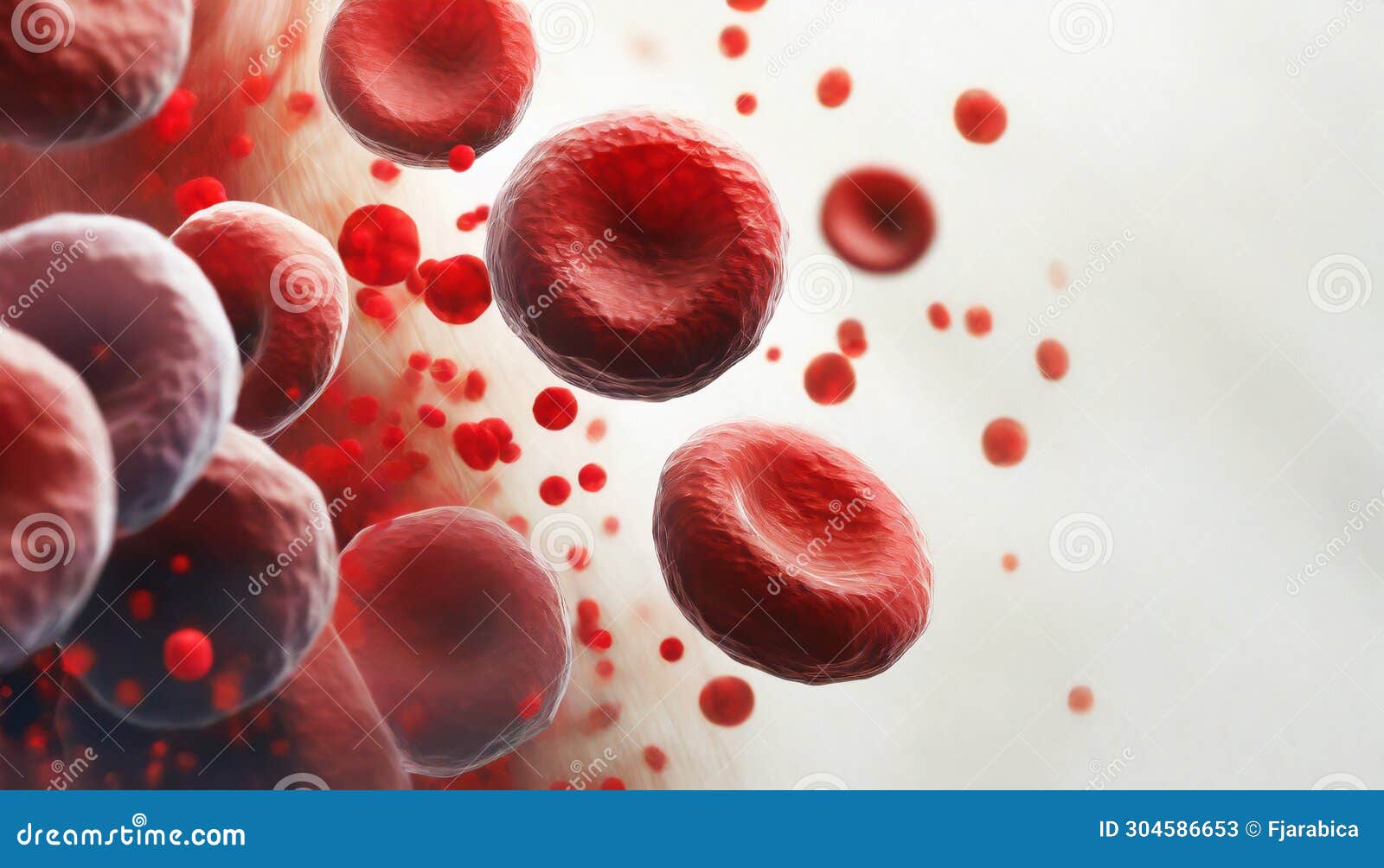 Red Blood Cells on White Background Stock Illustration - Illustration ...