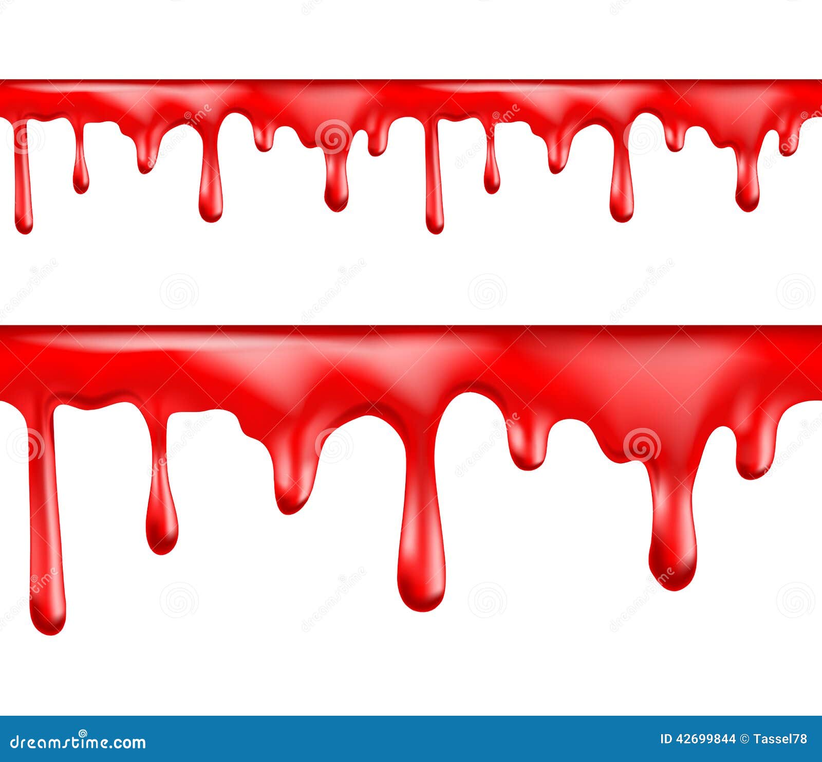 Red Blood Drips Seamless Patterns Stock Vector - Illustration of ...