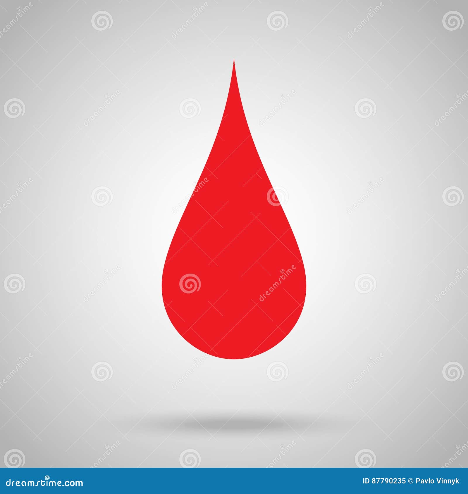 Red Blood Drop Icon Illustration. EPS 10. Stock Illustration ...