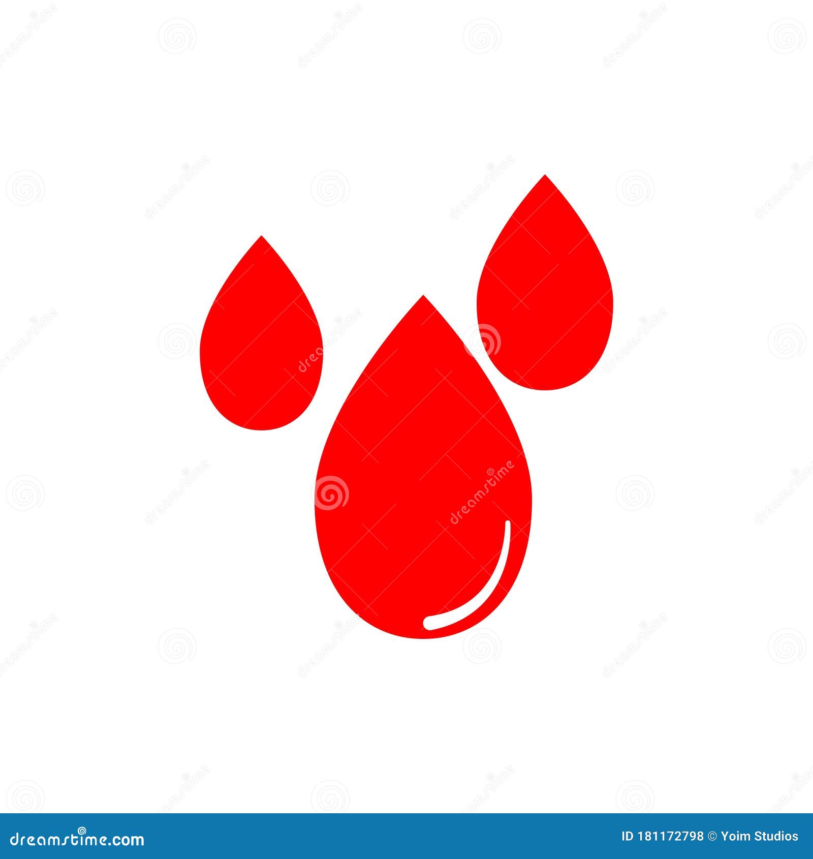 Red Blood Drop Vector Graphic Design Illustration Stock Vector ...