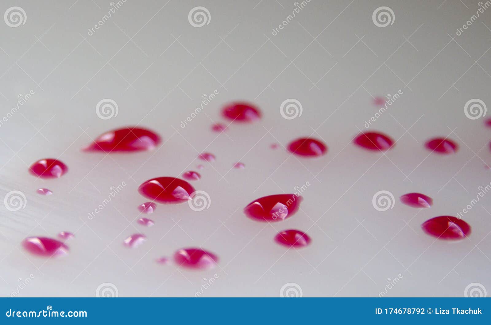 Red Blood Drops on the White Stock Photo - Image of blood, injury ...