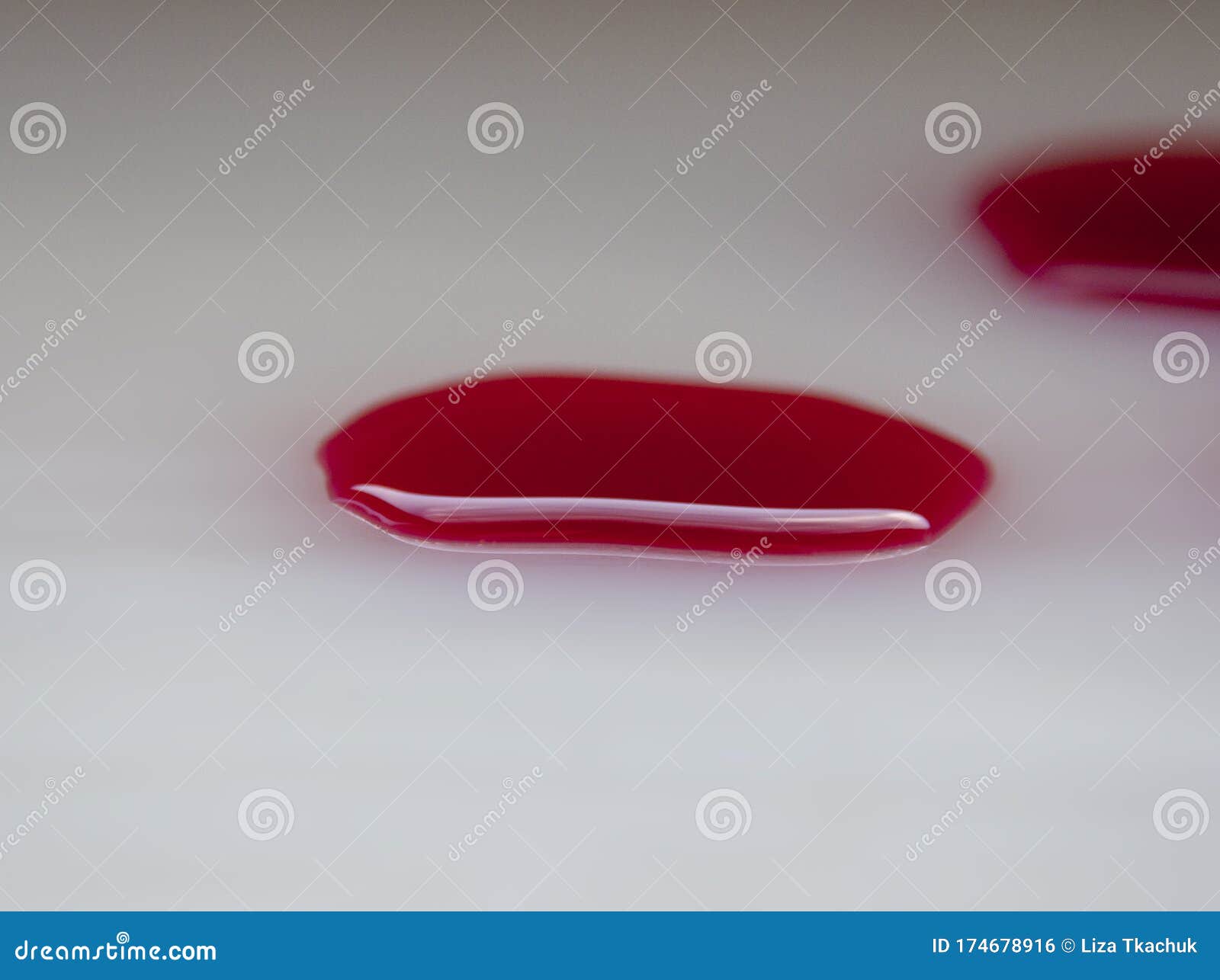 Red Blood Drops on the White Stock Photo - Image of killer, human ...