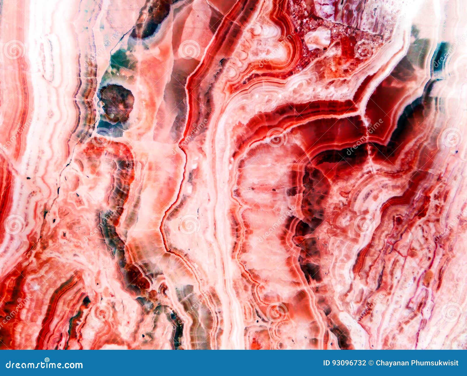 Red Blood Marble Two Jewel River Line Middle Frame Stock Photo - Image ...