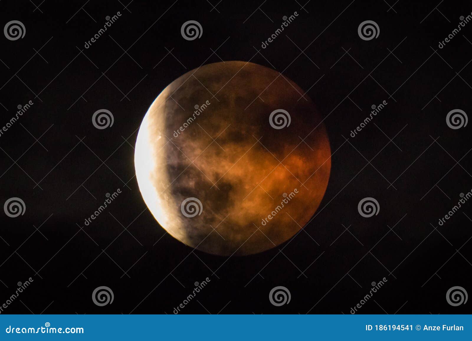 Blood Red Moon Eclipse in 2018 Stock Image - Image of natural ...
