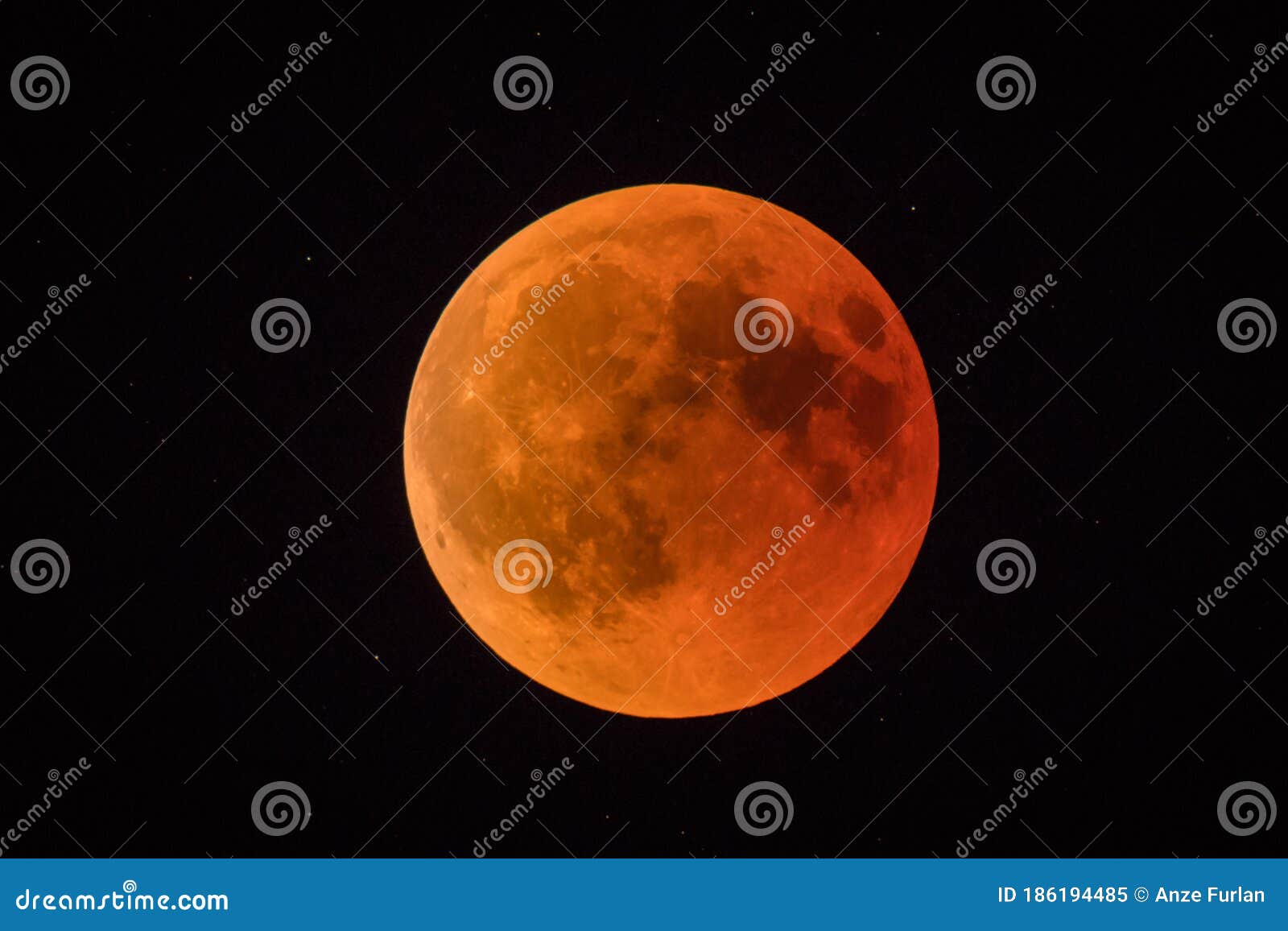 Blood Red Moon Eclipse in 2018 Stock Image - Image of orange ...