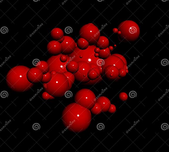 Red blood particles stock illustration. Illustration of structure - 1274461