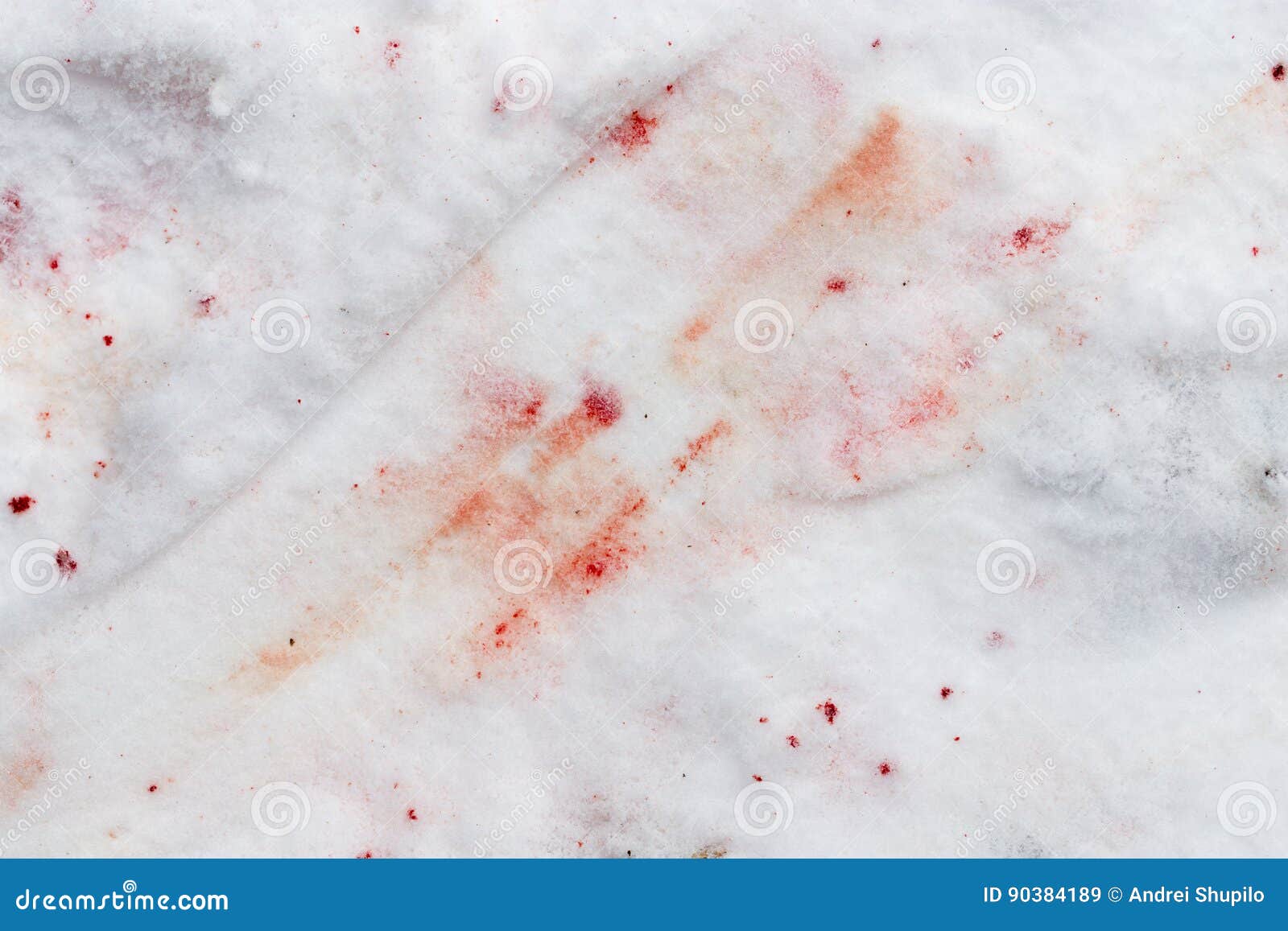 Red blood on the snow stock image. Image of dead, texture - 90384189