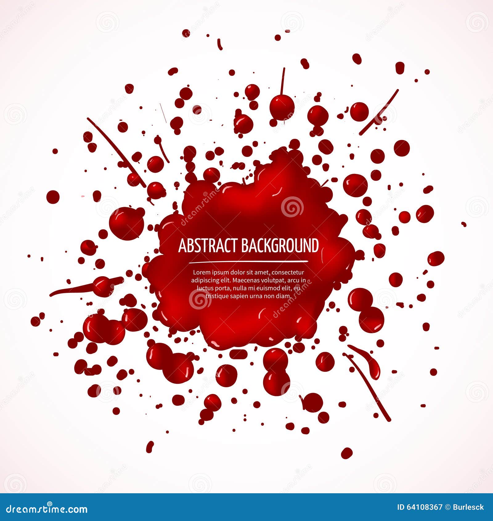 Red Blood Splash Vector Abstract Background Stock Vector - Illustration ...