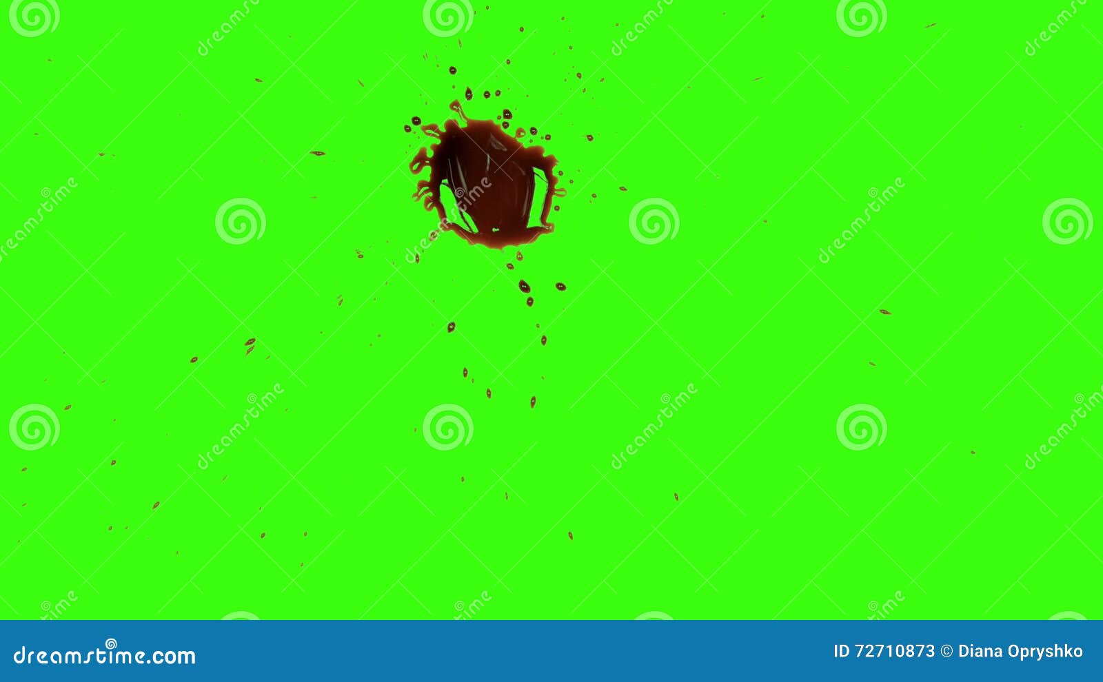 Red Blood Splatter Splash Isolated Green Screen Stock Video - Video of ...