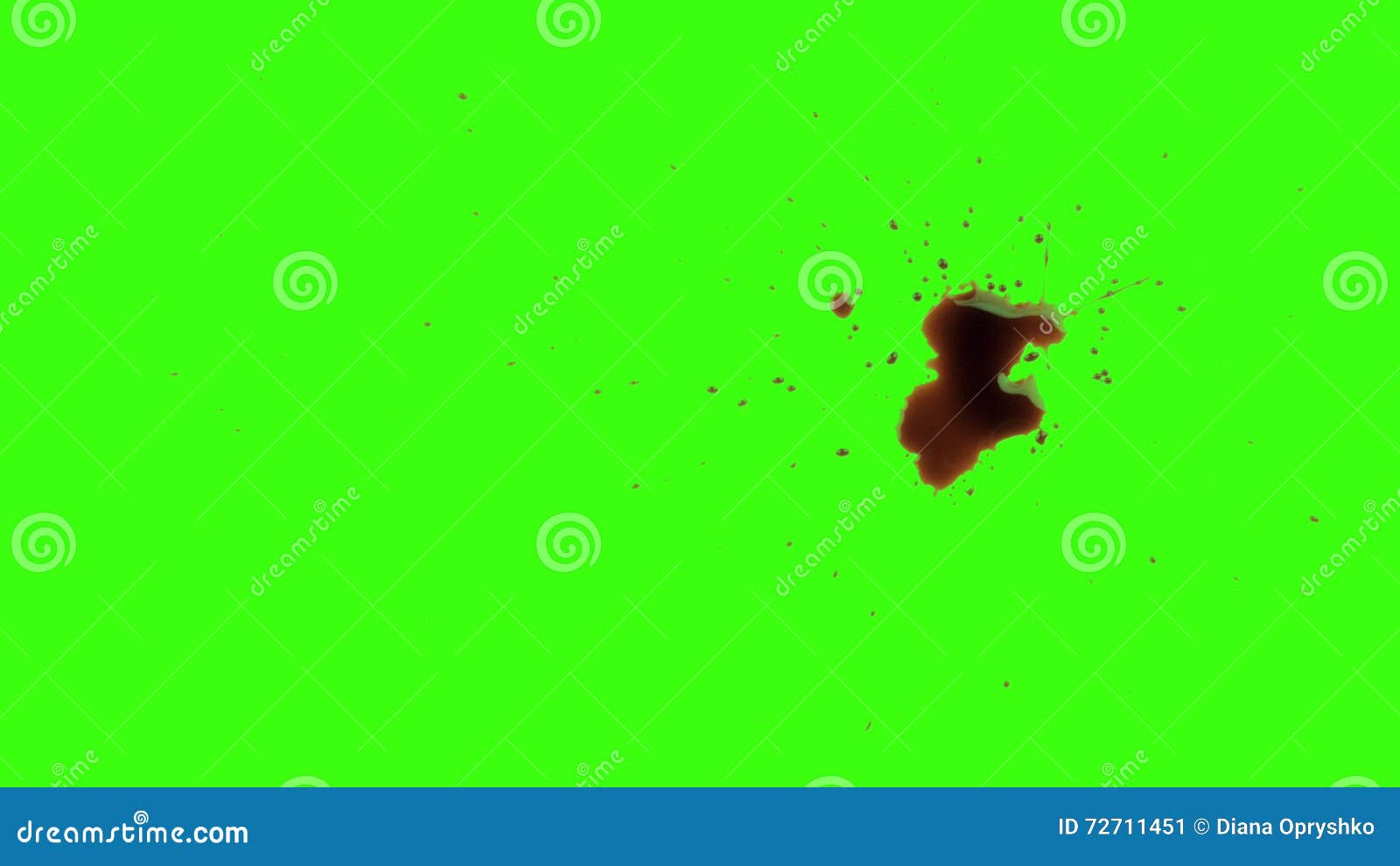 Red Blood Splatter Splash Isolated Green Screen Stock Video - Video of ...