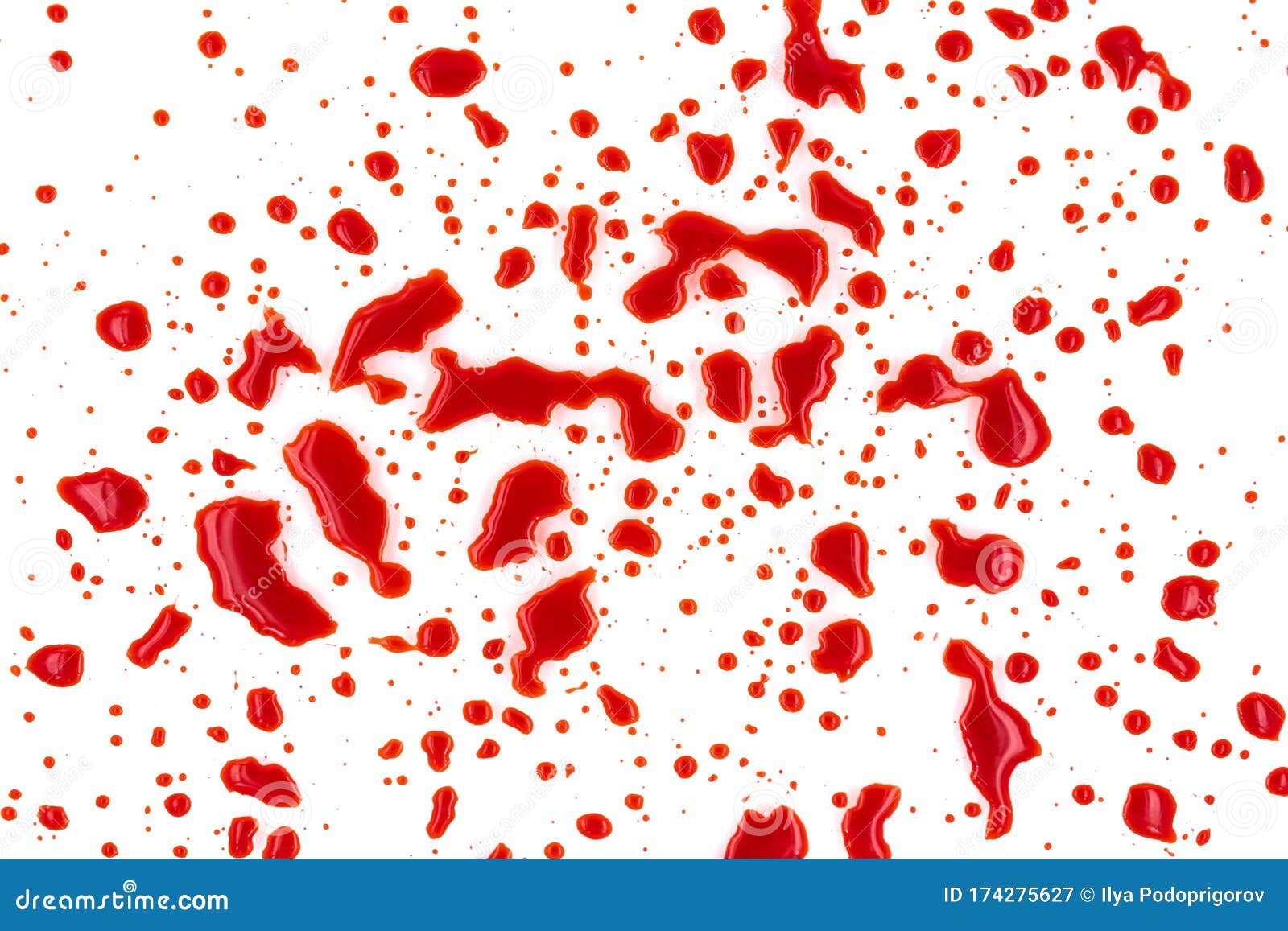 Red Blood Splattered on White Background, Texture Stock Image - Image ...