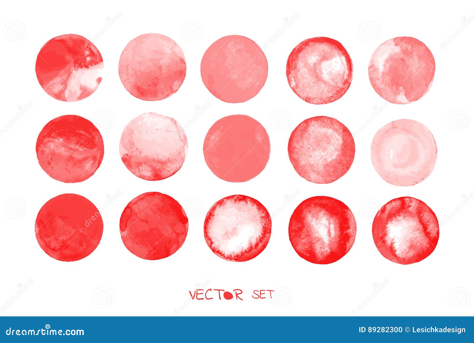 Red Blood Vector Circles Set Stock Vector - Illustration of element ...