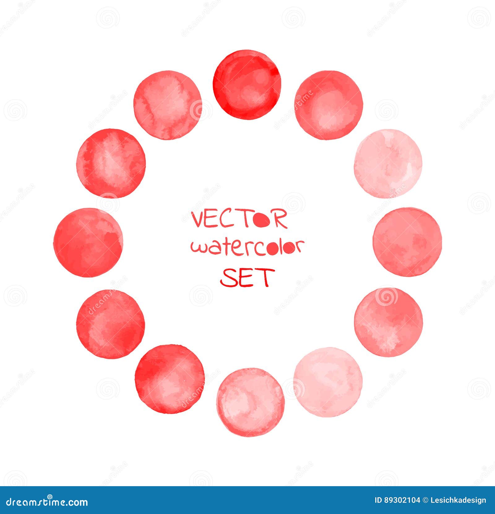 Red Blood Vector Circles Set Stock Vector - Illustration of research ...