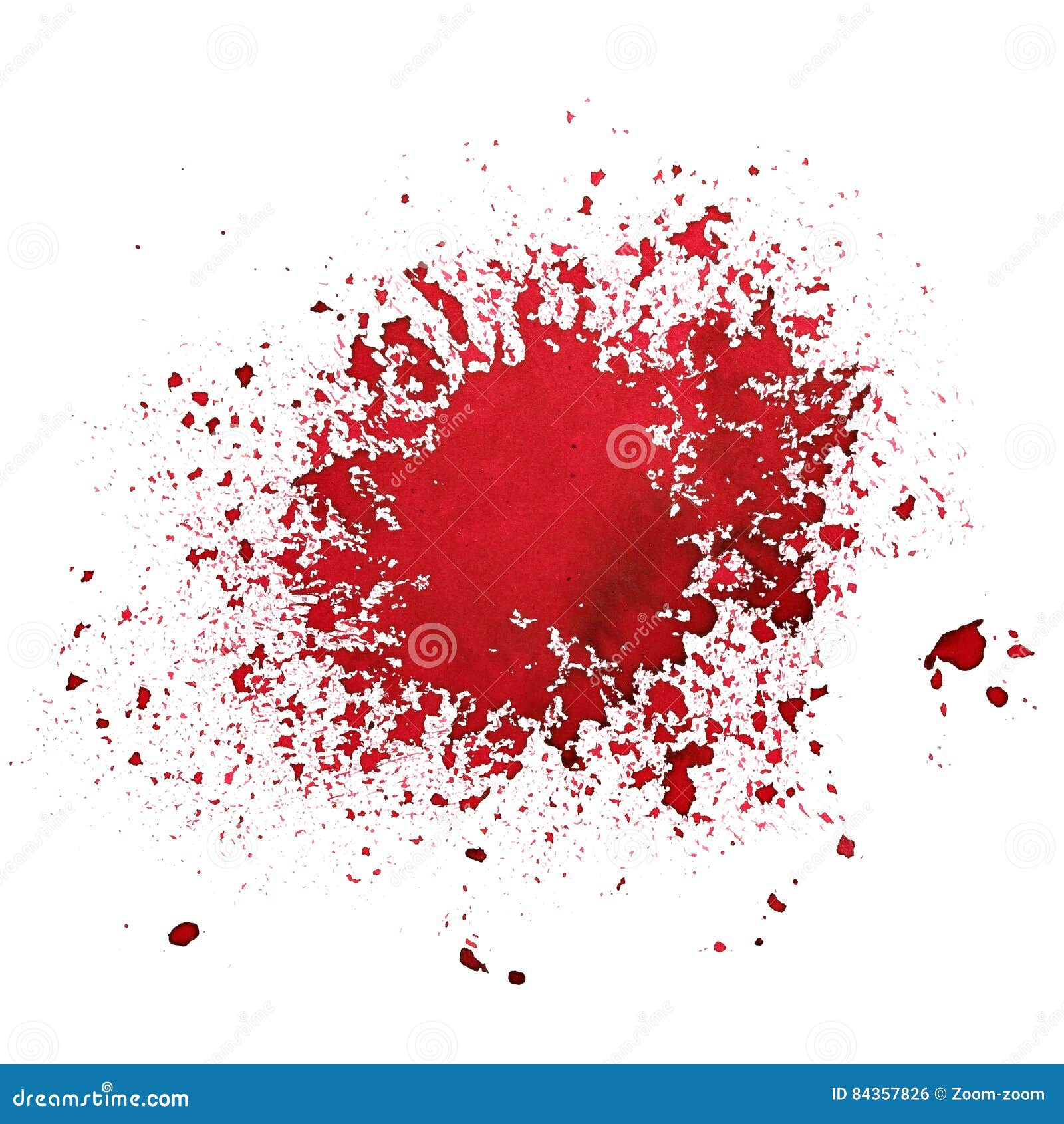 Red blot isolated stock illustration. Illustration of circle - 84357826