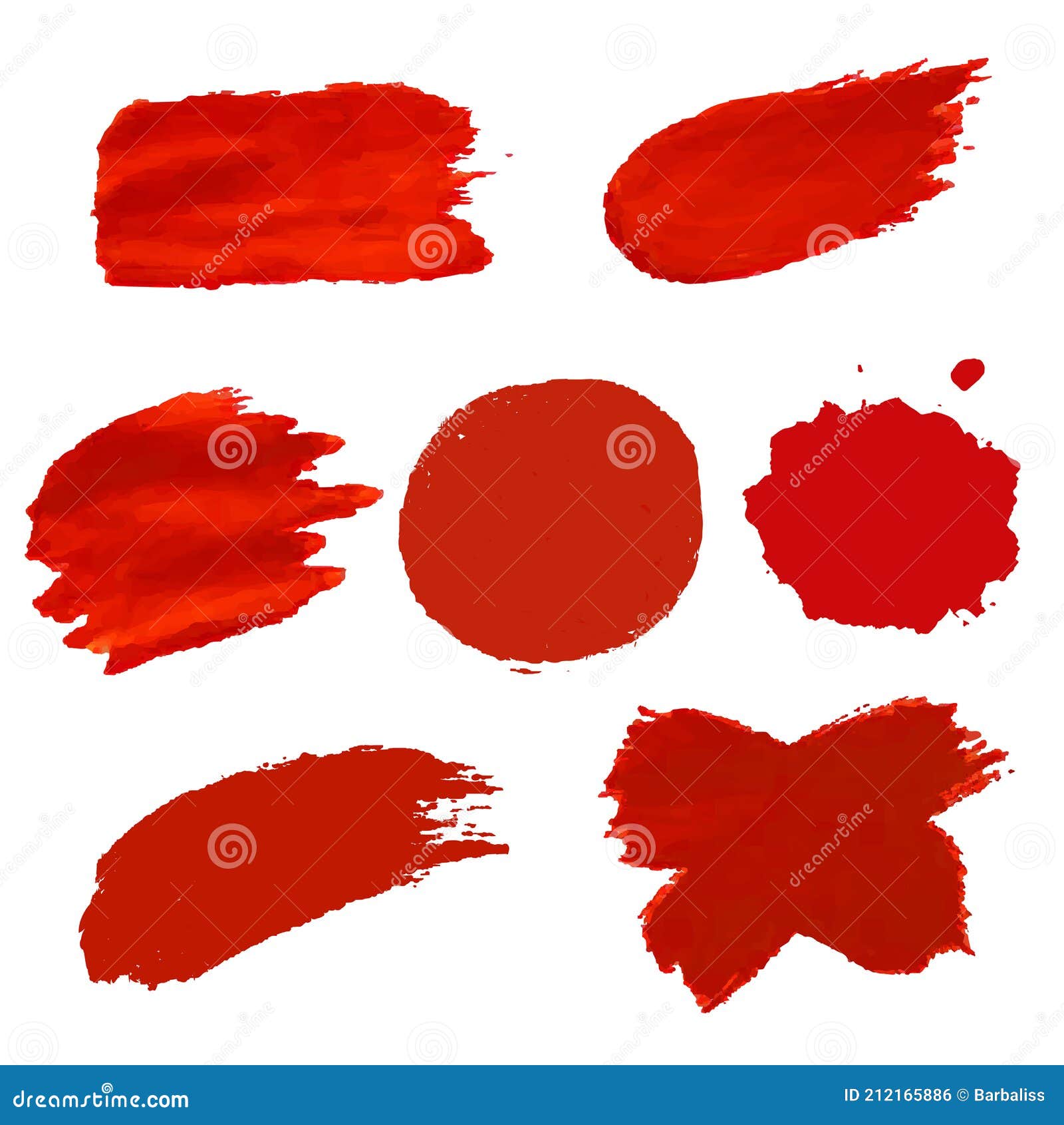 Red Blots Isolated stock vector. Illustration of construction - 212165886