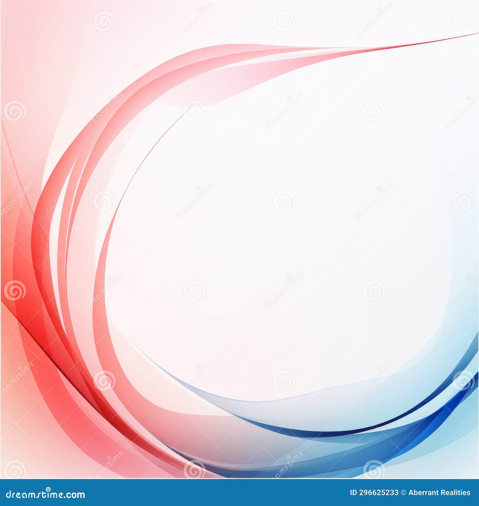 A Red and Blue Abstract Background with a Wavy Shape Stock Illustration ...