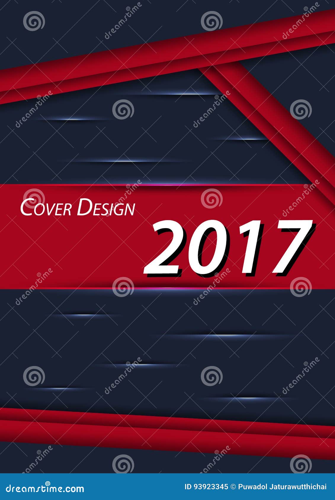 Red and Blue Abstract Cover Design . A4 Vertical Size Stock Vector ...
