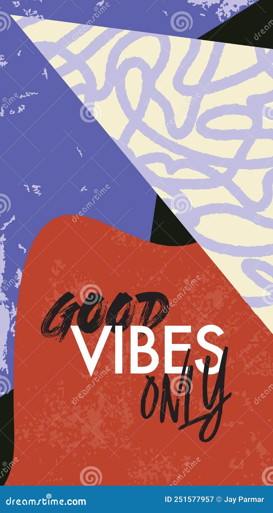 Red and Blue Abstract Geo Phone Wallpaper Stock Illustration ...