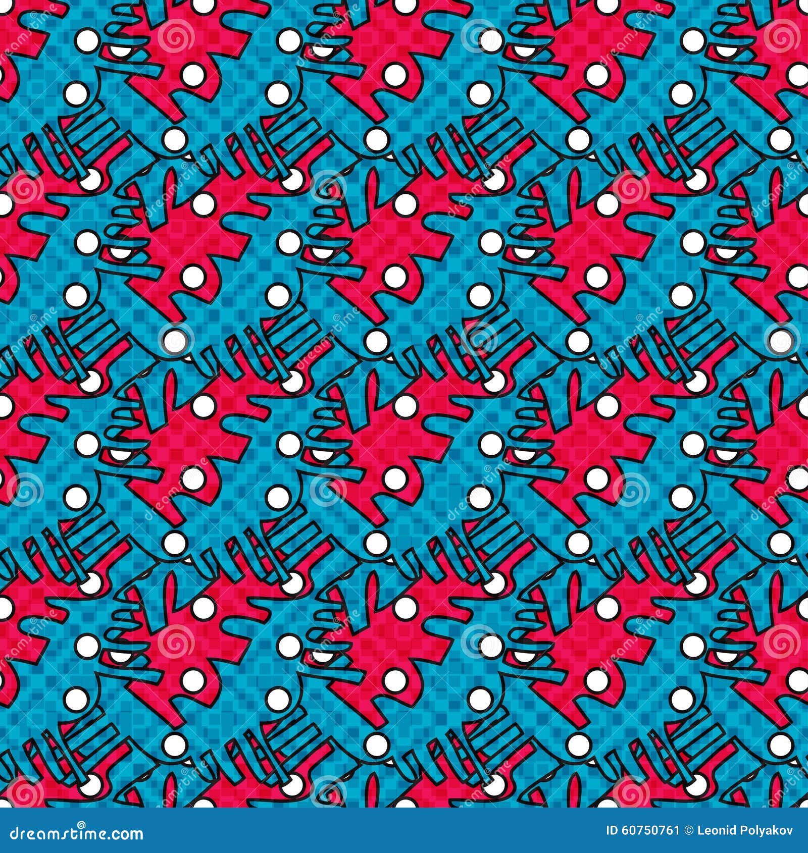 Red and Blue Abstract Objects Stock Vector - Illustration of paint ...