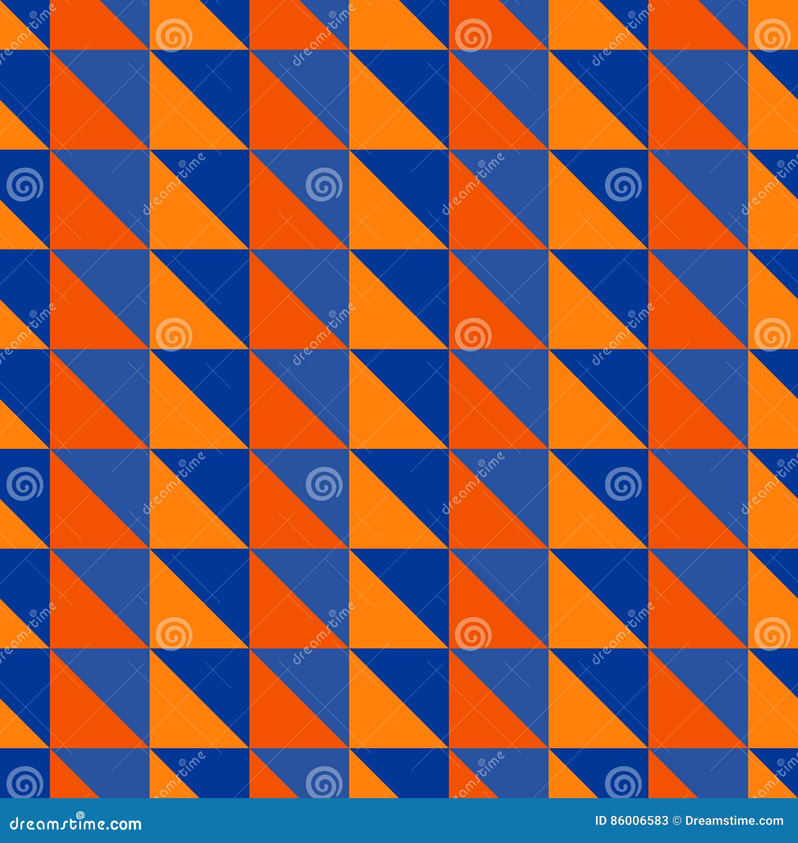 Red and Blue Abstract Pattern with Triangles Stock Vector ...