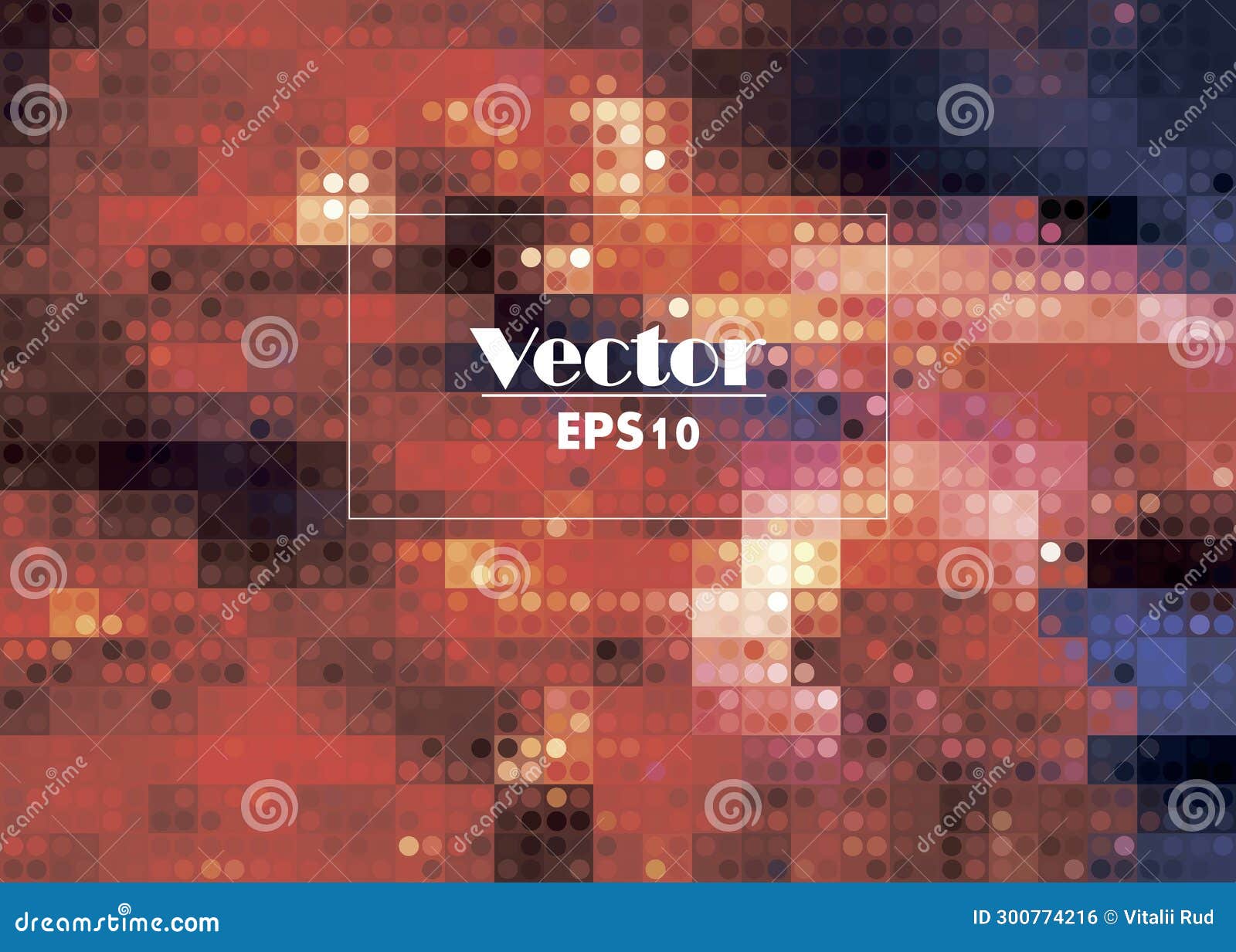 Red Blue Abstract Pixel Digital Stock Photo - Image of design, mosaic ...