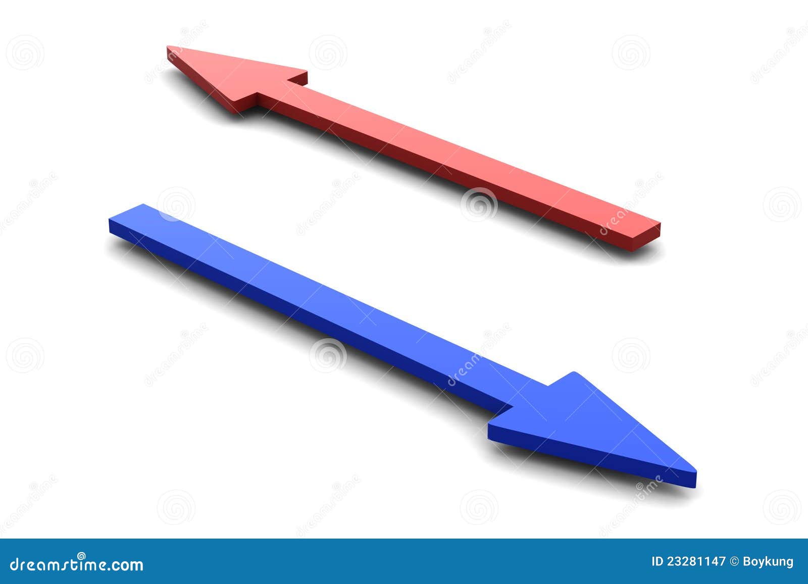 Red and blue arrows stock illustration. Illustration of download - 23281147