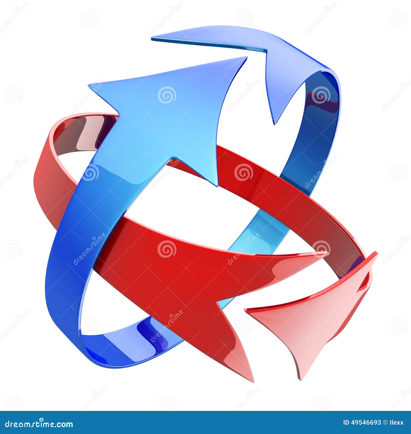 Red And Blue Arrows. Back And Next 3d Signs Vector Illustration ...