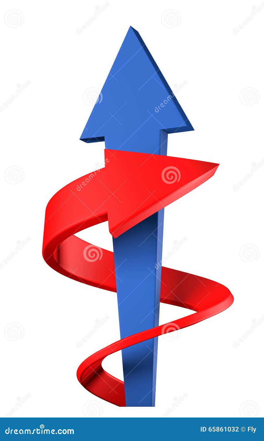 Red and blue arrows stock illustration. Illustration of challenge ...