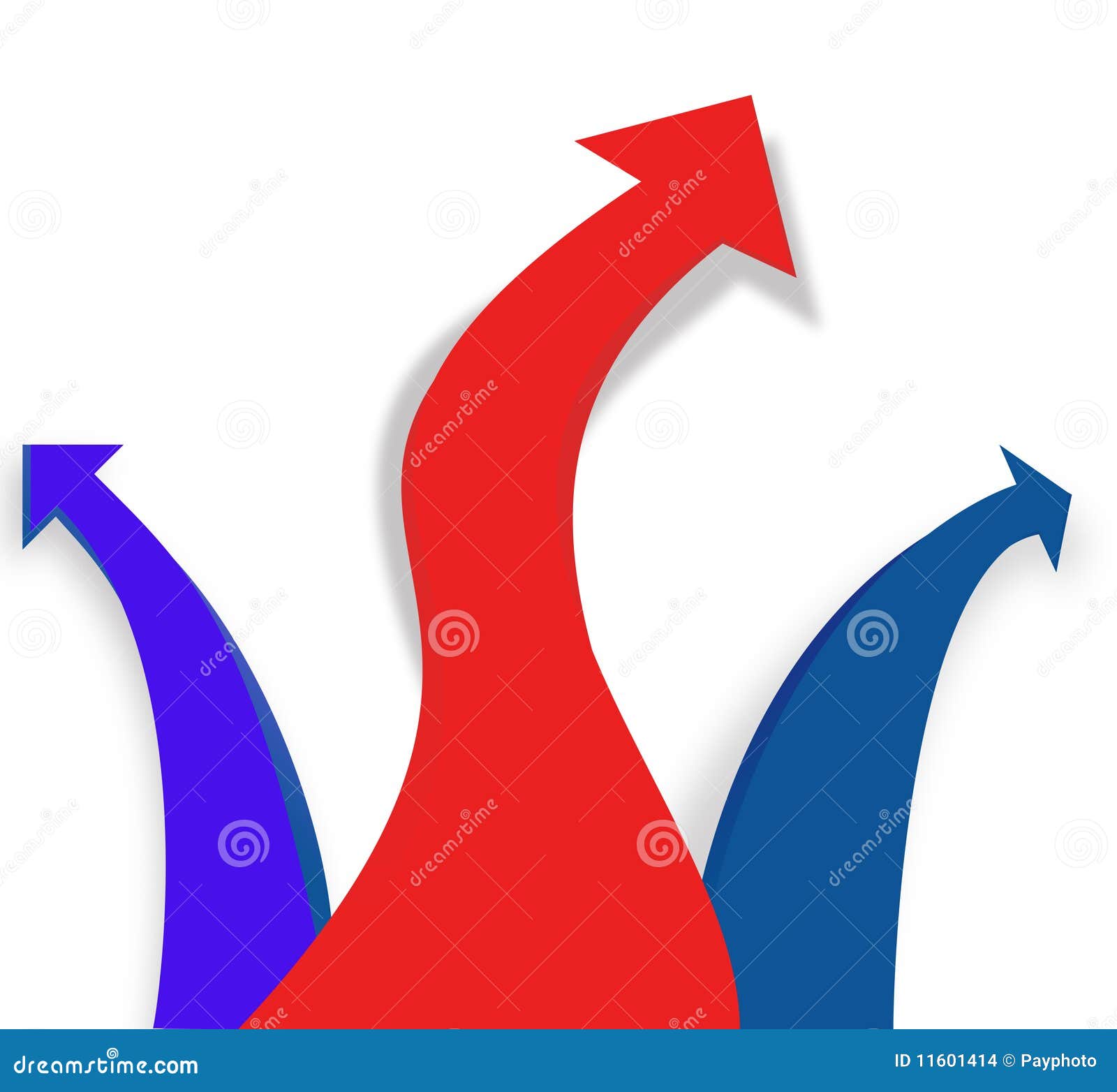 Red and Blue Arrows Pattern Stock Illustration - Illustration of ...
