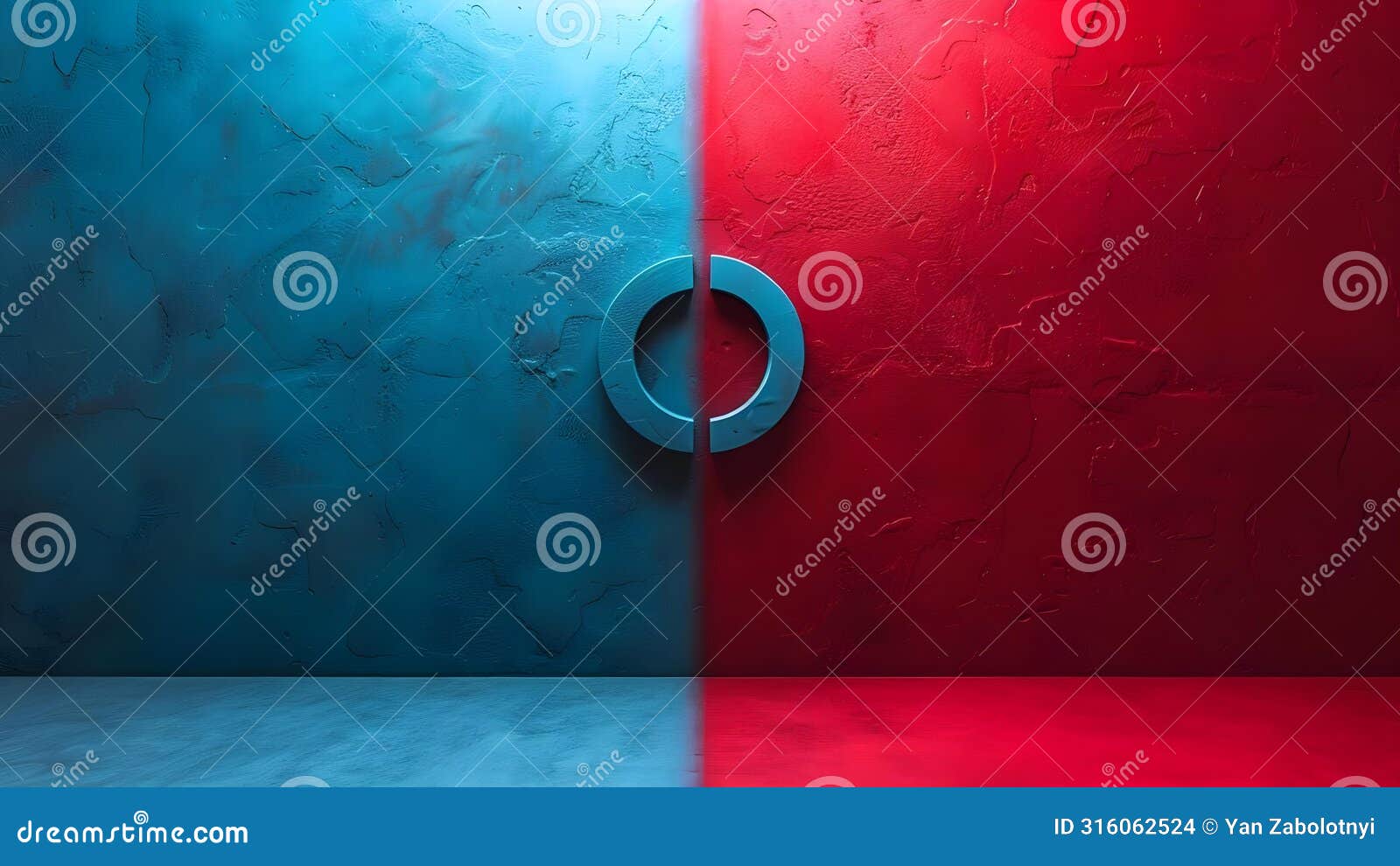 Red and Blue Background with Versus Symbol for Game or Competition ...