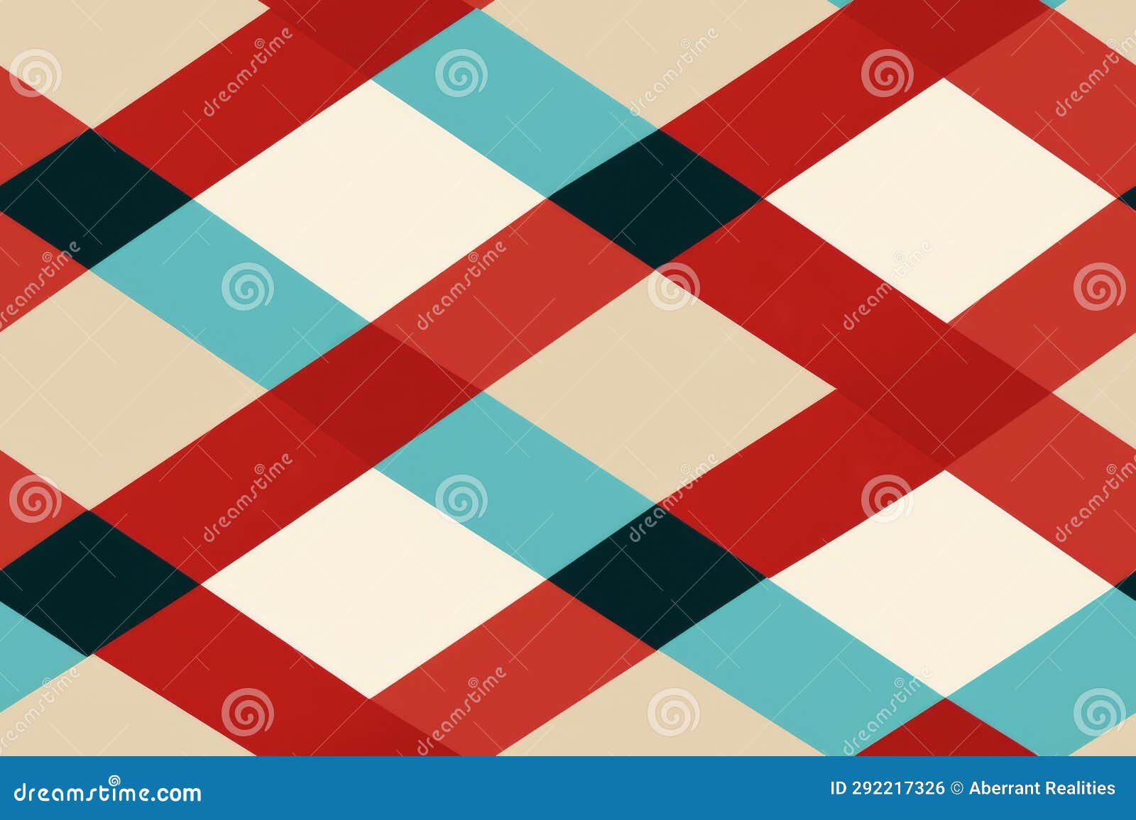 A Red Blue and Black Checkered Pattern Stock Illustration ...