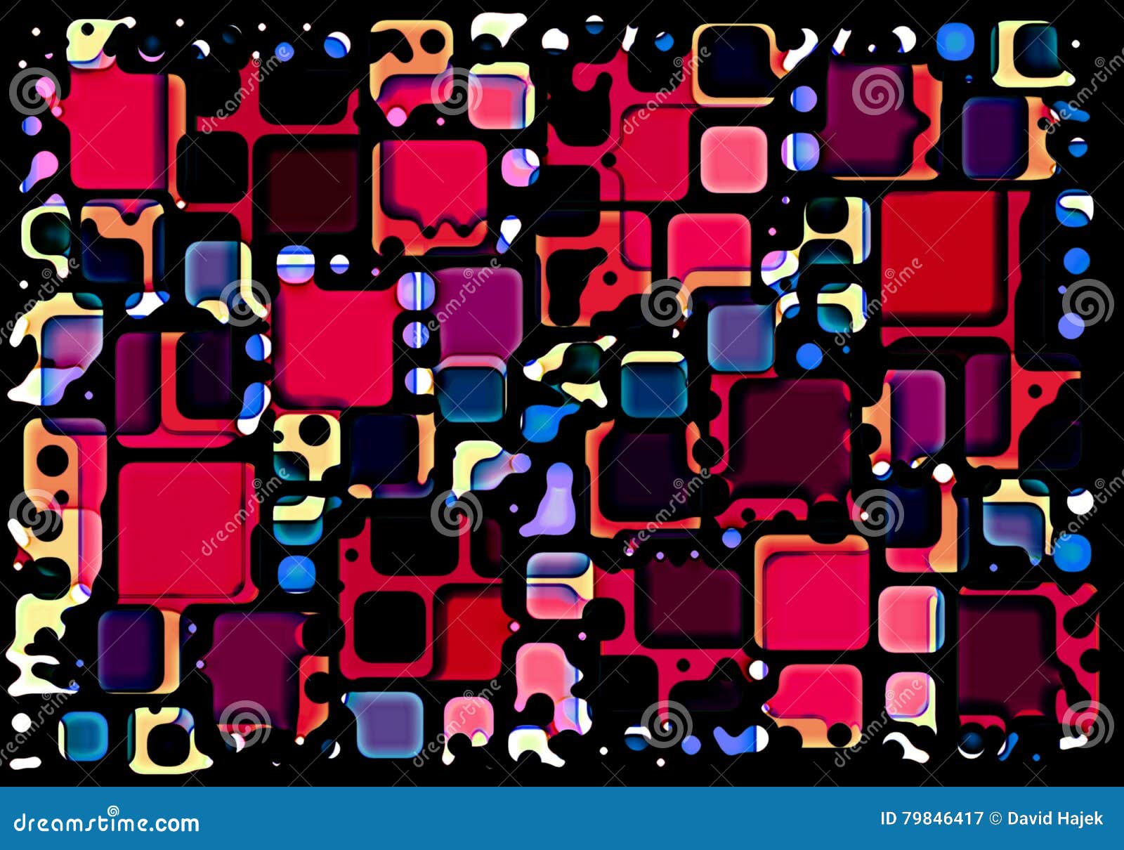 Red and blue blocks stock illustration. Illustration of abstract - 79846417