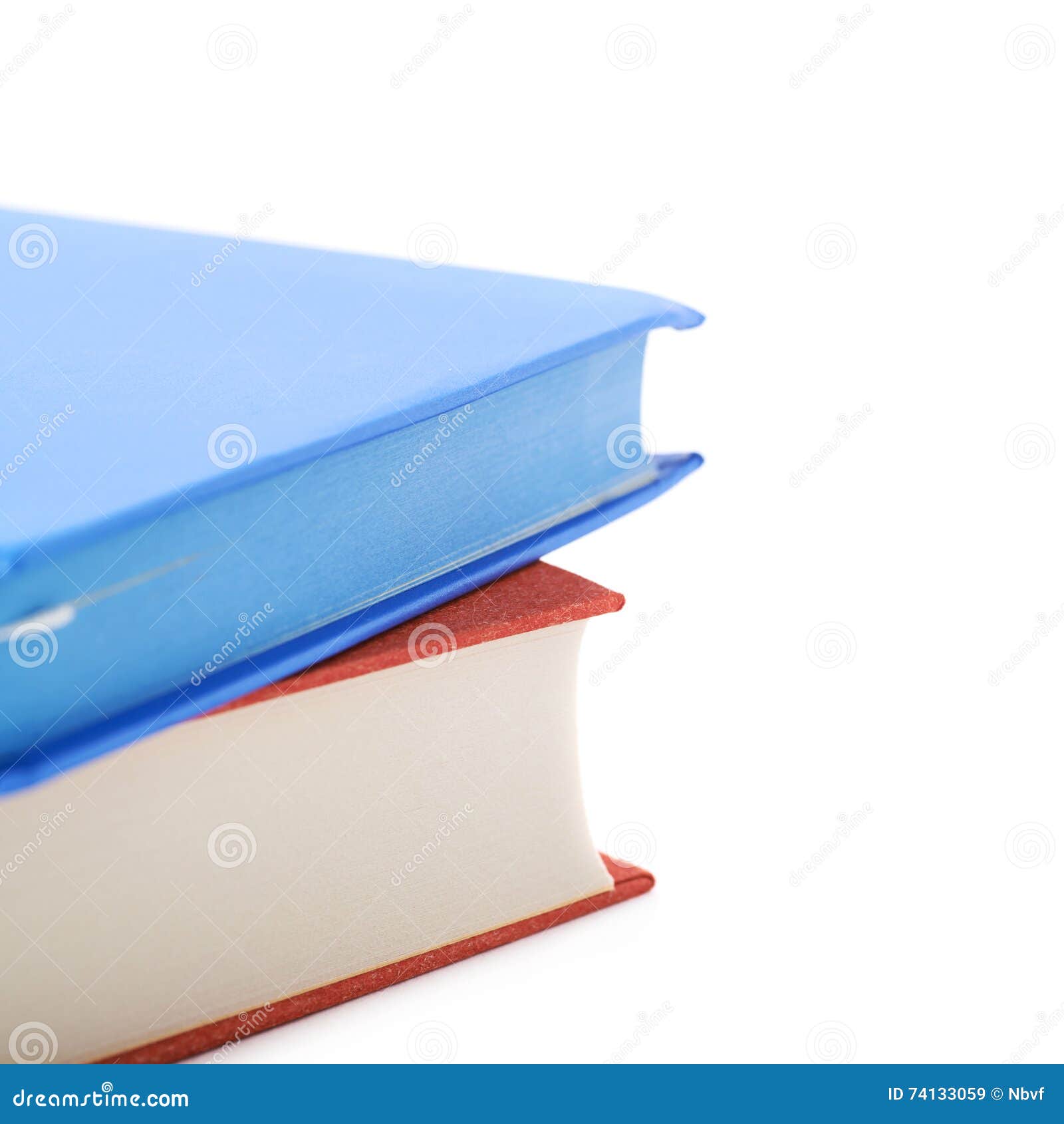 Red and Blue Book Composition Isolated Stock Image - Image of paper ...