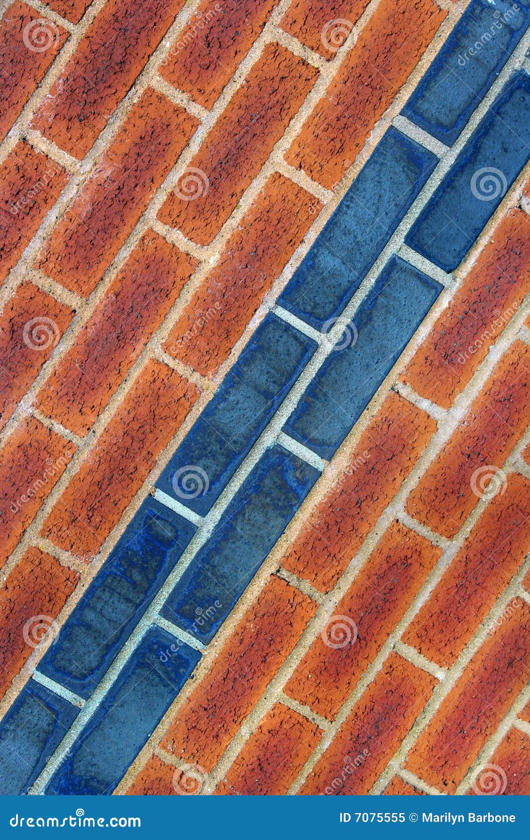 Red and Blue Brick Abstract Stock Image - Image of blue, pattern: 7075555