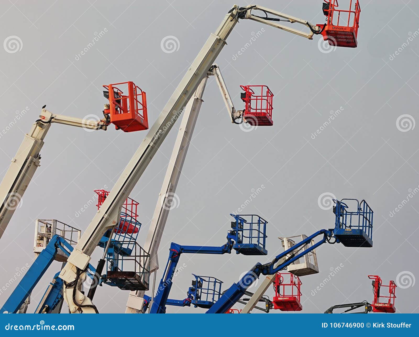 A Pattern of Lifts Extending into the Morning Air. Editorial Image ...