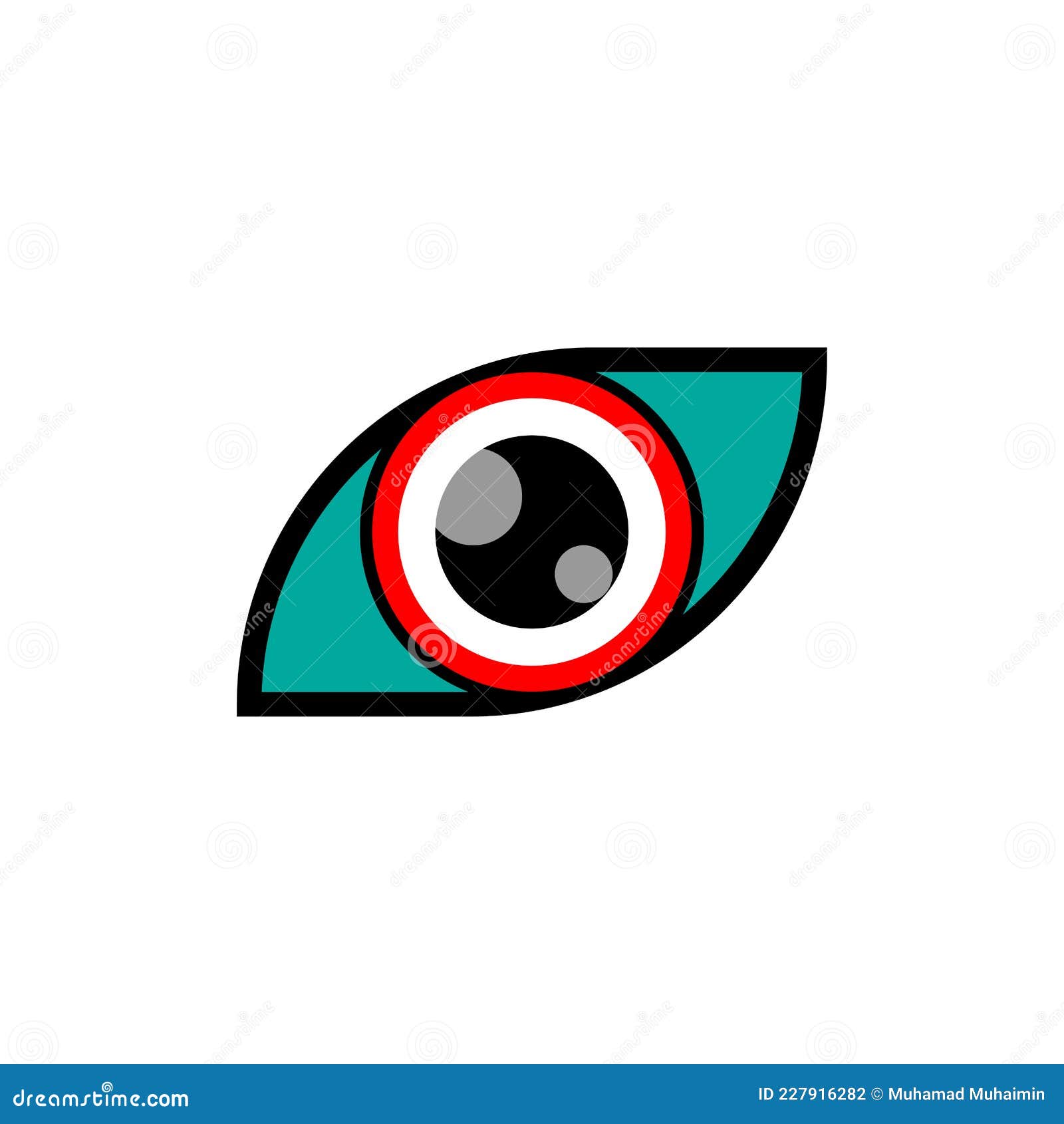 Red and Blue Camera and Camera Eye Icon Logo Stock Vector ...