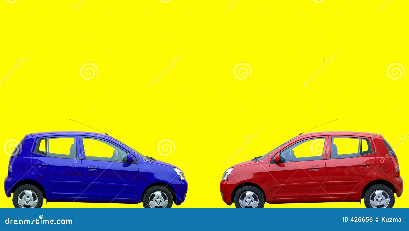 Red and blue cars stock photo. Image of object, design - 426656