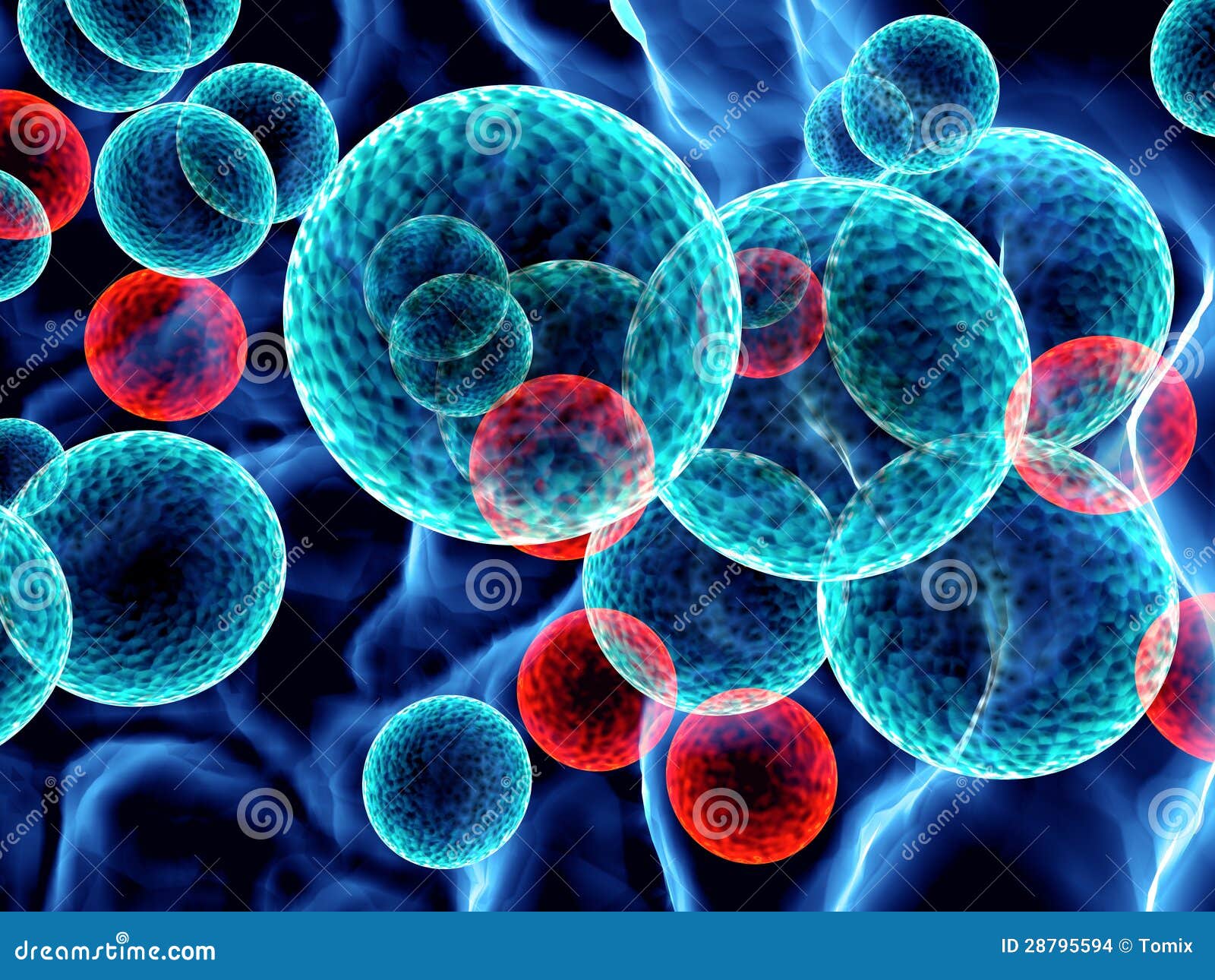 Red and blue cells stock illustration. Illustration of reflect - 28795594