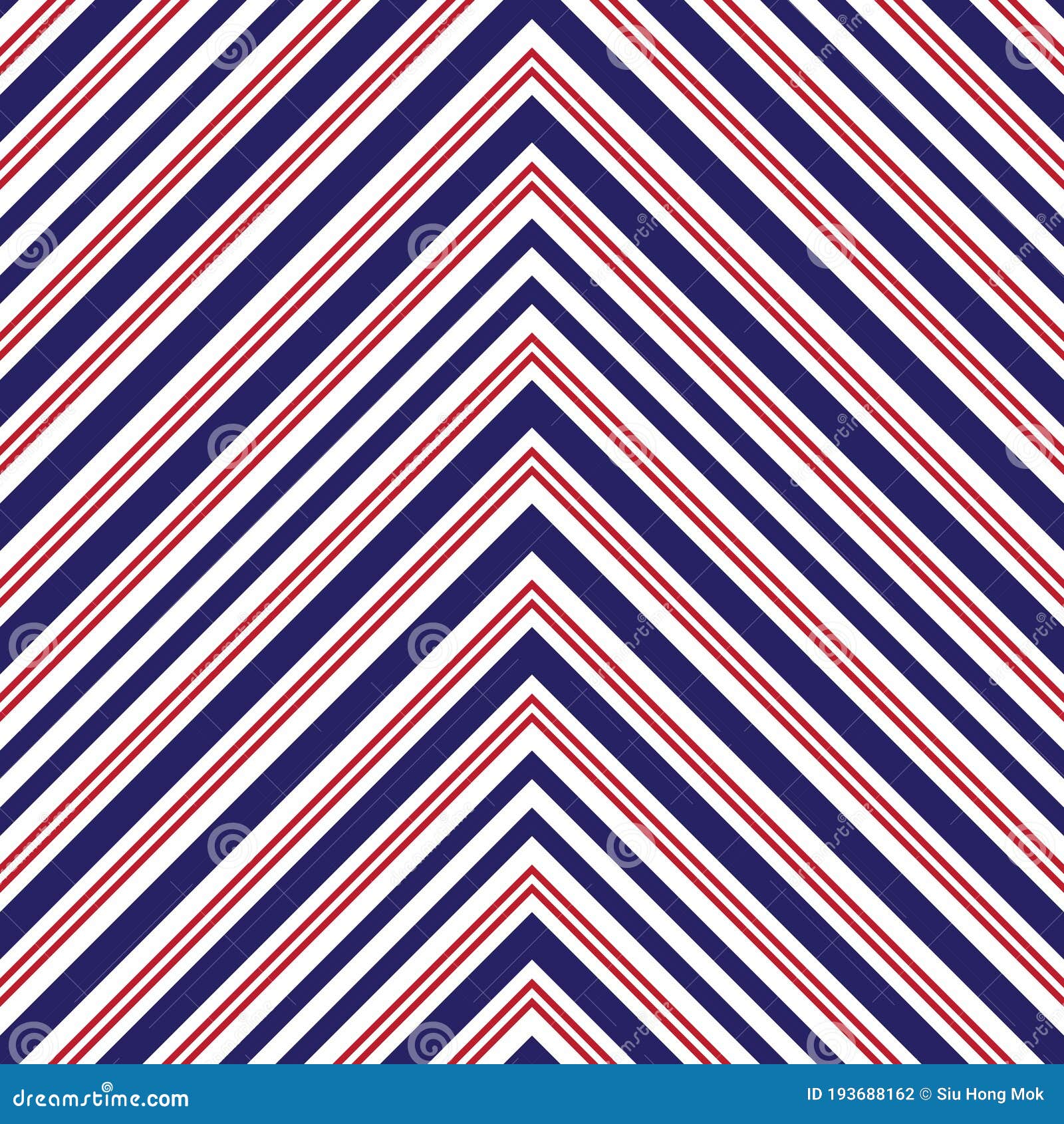 Red and Blue Chevron Diagonal Stripes Seamless Pattern Background Stock ...