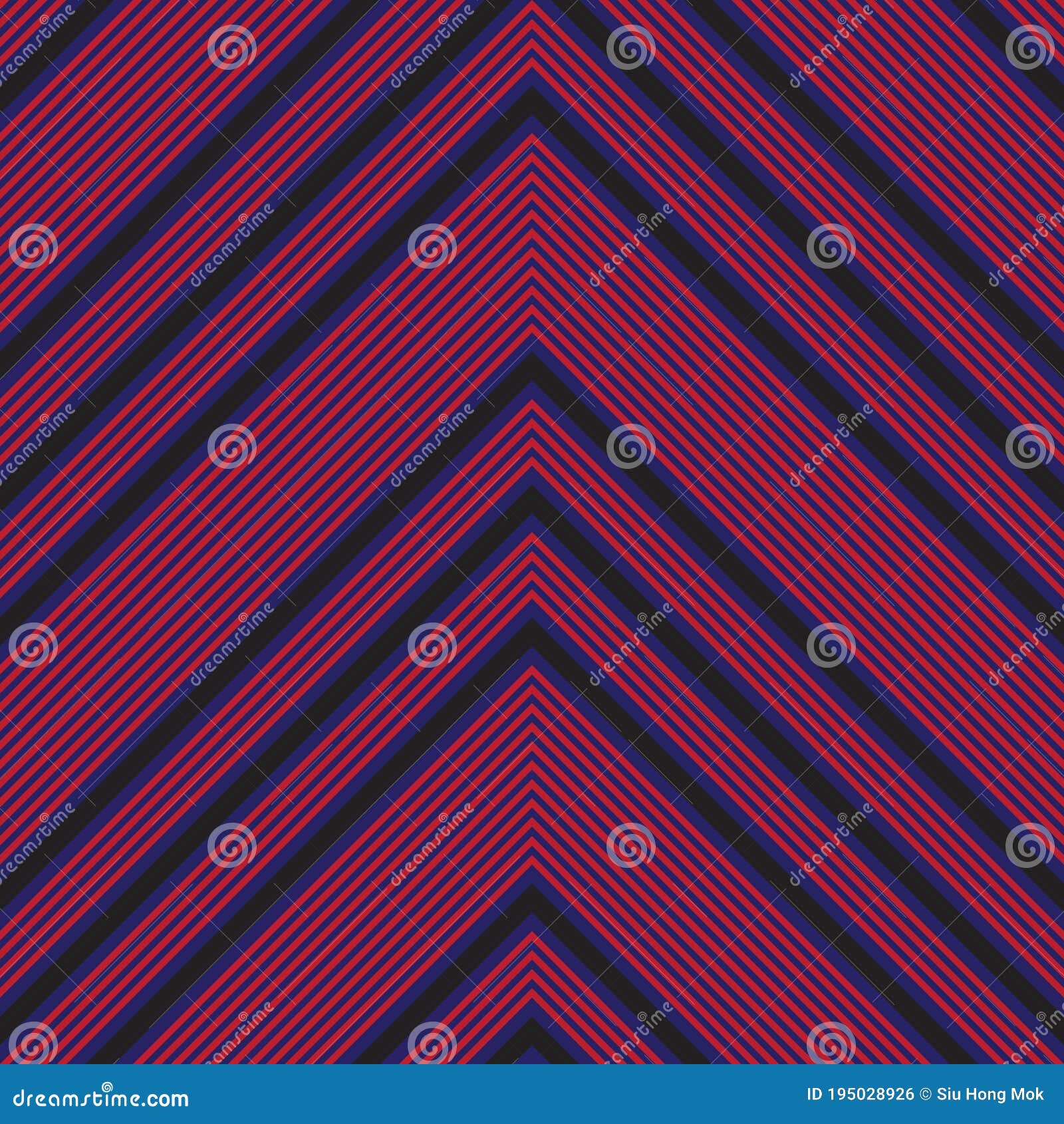 Red and Blue Chevron Diagonal Stripes Seamless Pattern Background Stock ...