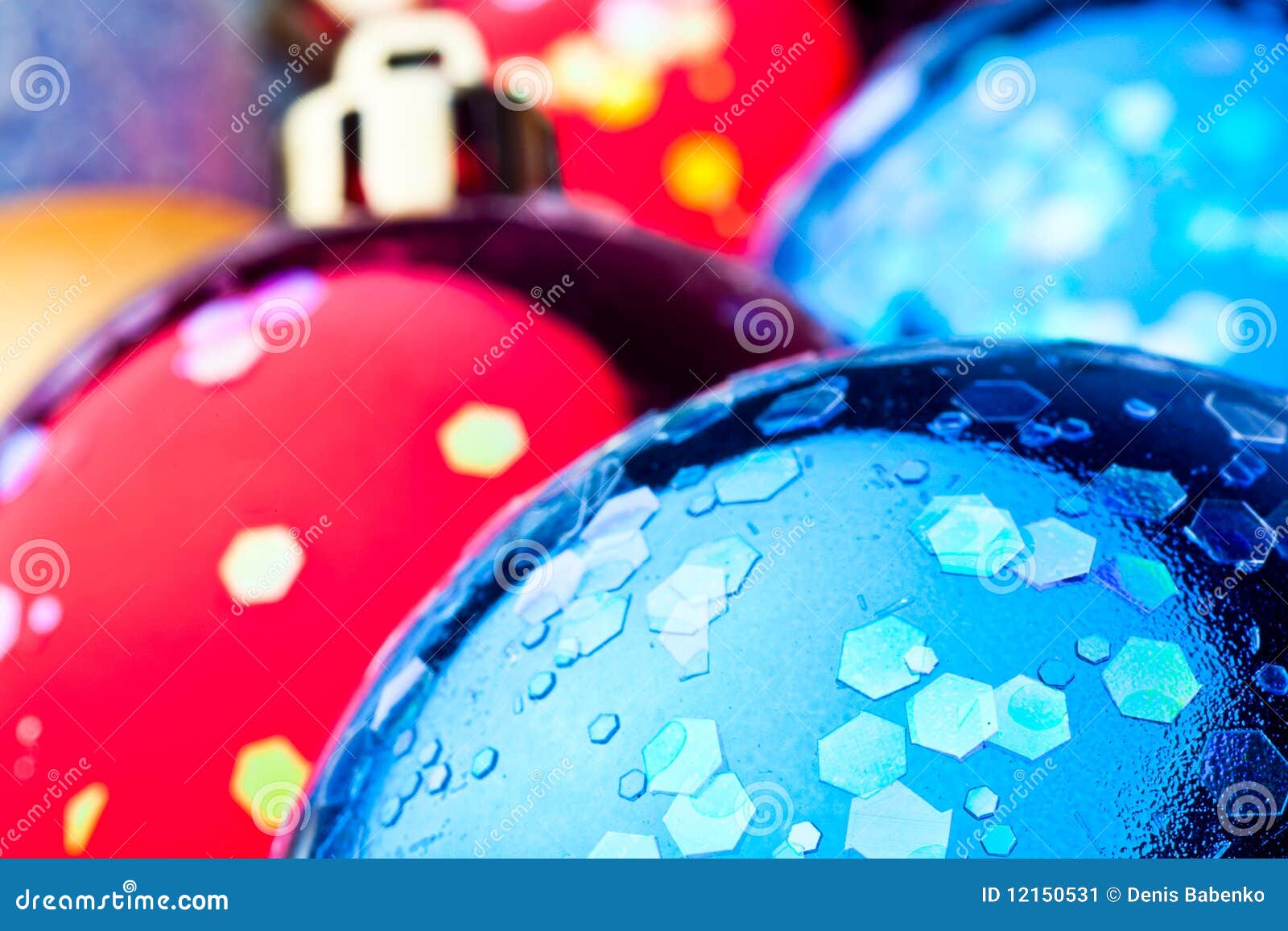 Red and Blue Christmas Balls Stock Image - Image of decorate, bauble ...