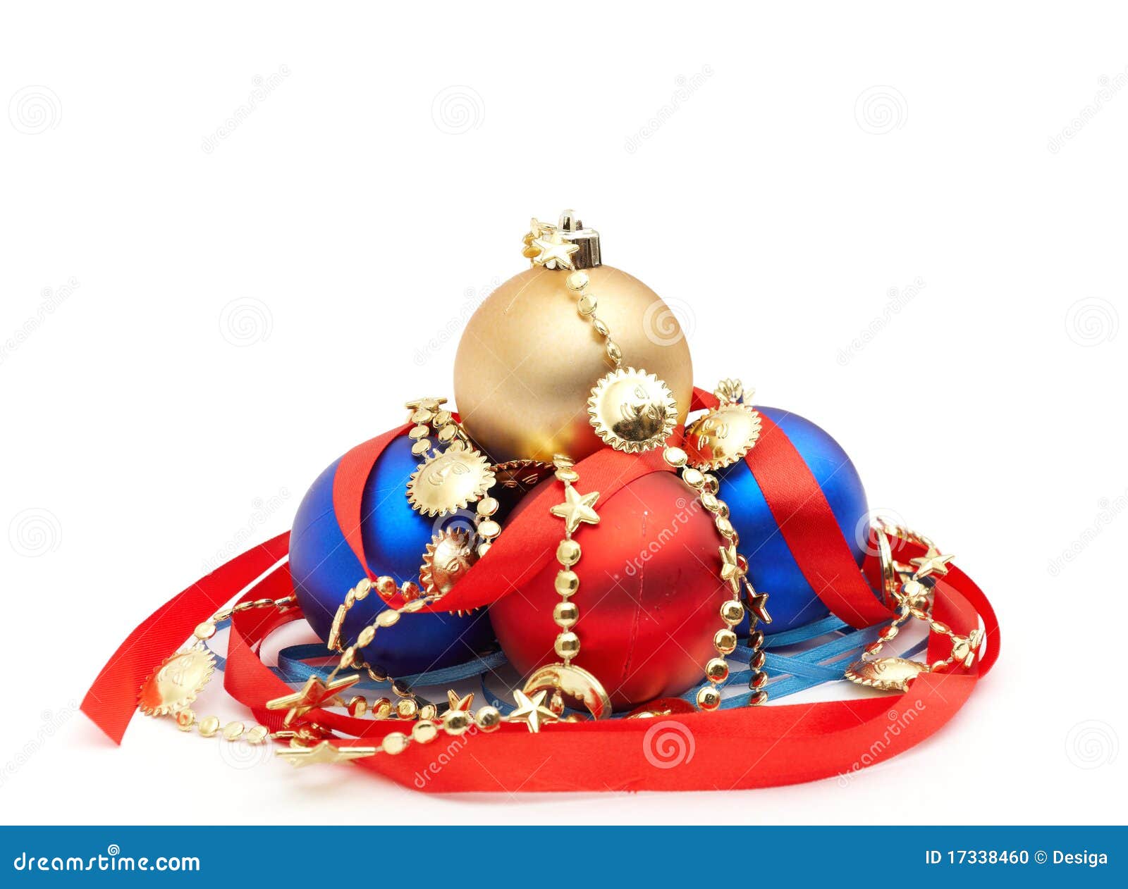 Red And Blue Christmas Blubs Stock Photo - Image of abstraction ...
