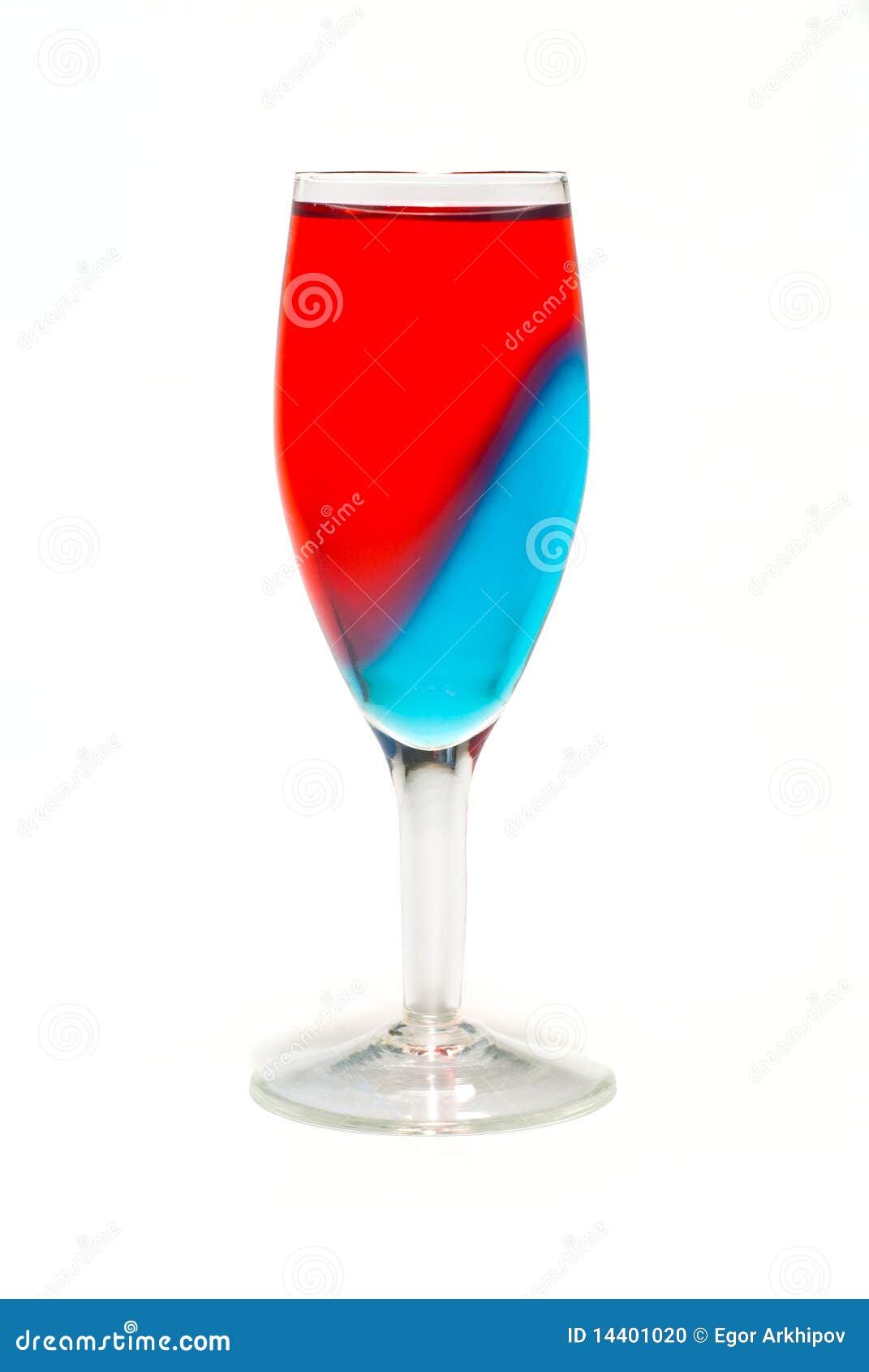 Red and blue cocktail stock photo. Image of aperitif - 14401020