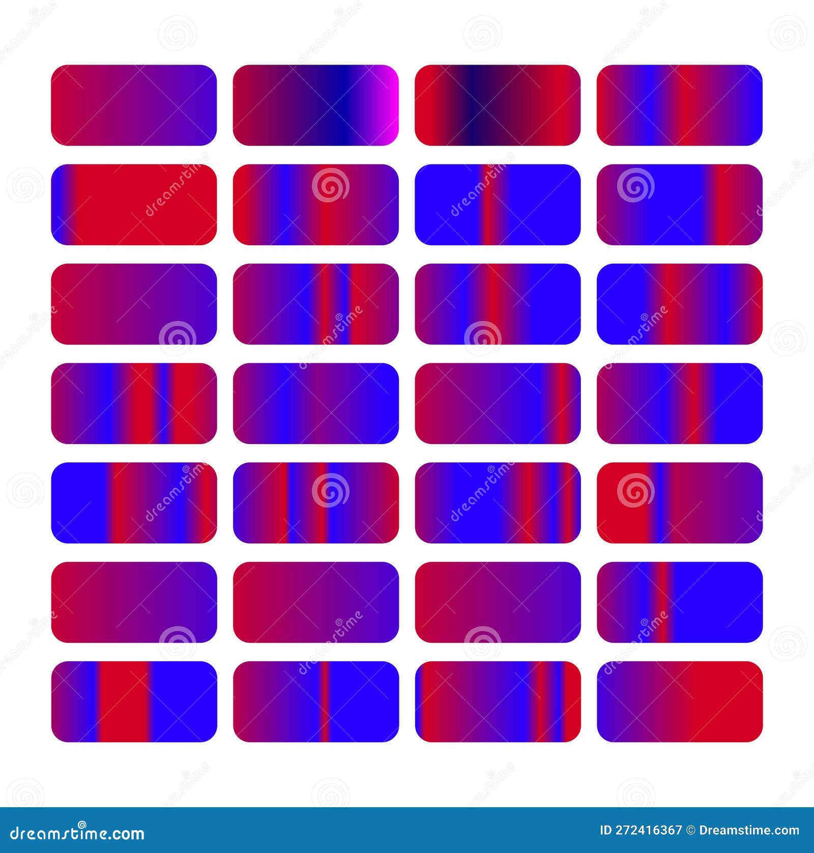 Red and Blue Color Gradients Vector Set Stock Vector - Illustration of ...