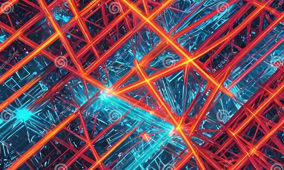 A Red and Blue Color Scheme is Used To Create a Visually Appealing ...